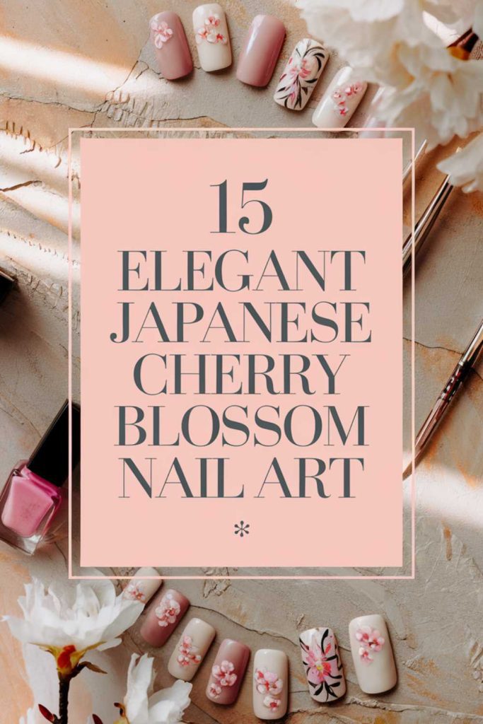 15 Elegant Japanese Cherry Blossom Nail Art Ideas
