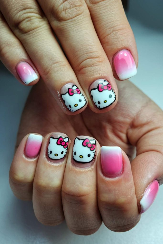 15 Adorable Hello Kitty Nail Art Ideas for a Charming Manicure