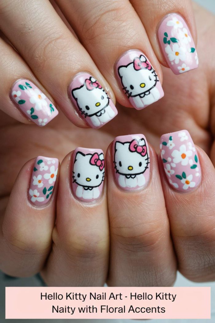 15 Adorable Hello Kitty Nail Art Ideas for a Charming Manicure