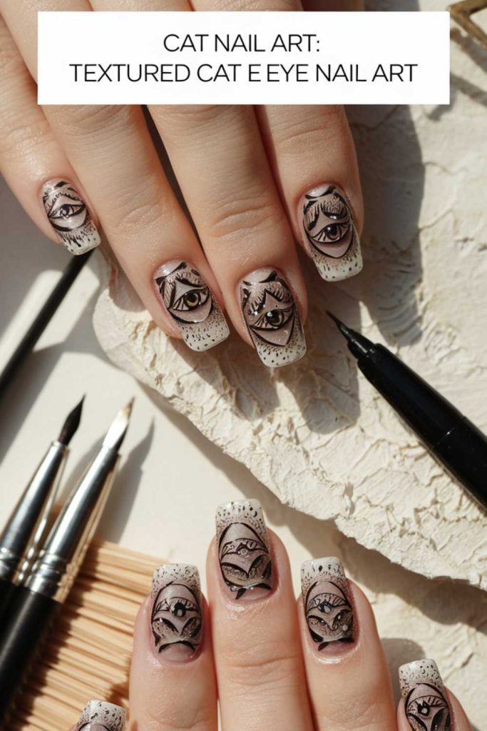 10 Inspiring Cat Eye Nail Art Trends 2025