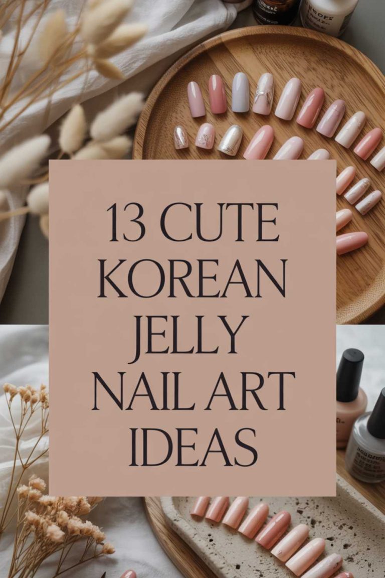 13 Cute Korean Jelly Nail Art Ideas for a Glossy Manicure