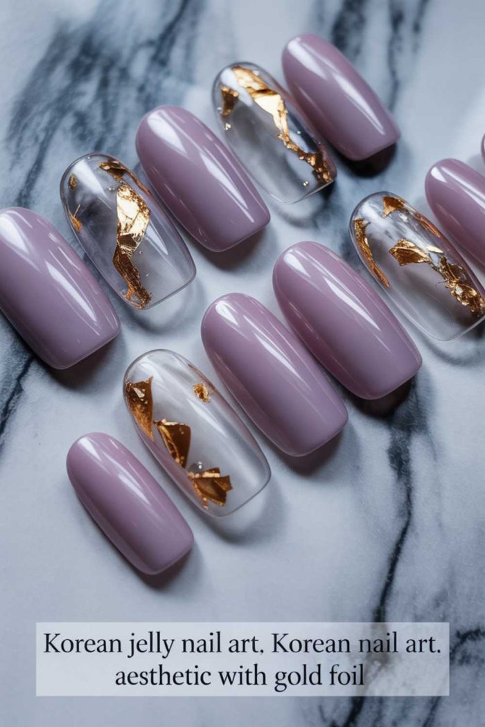 13 Cute Korean Jelly Nail Art Ideas for a Glossy Manicure
