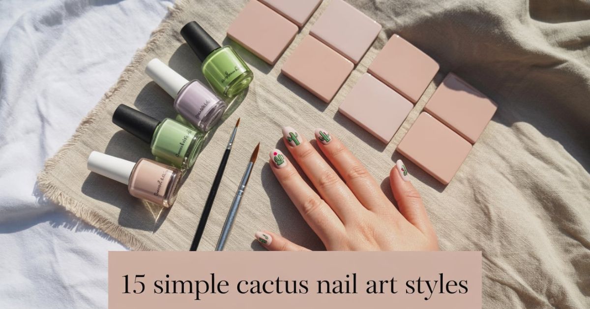 15 Simple Cactus Nail Art Designs for Plant Lovers