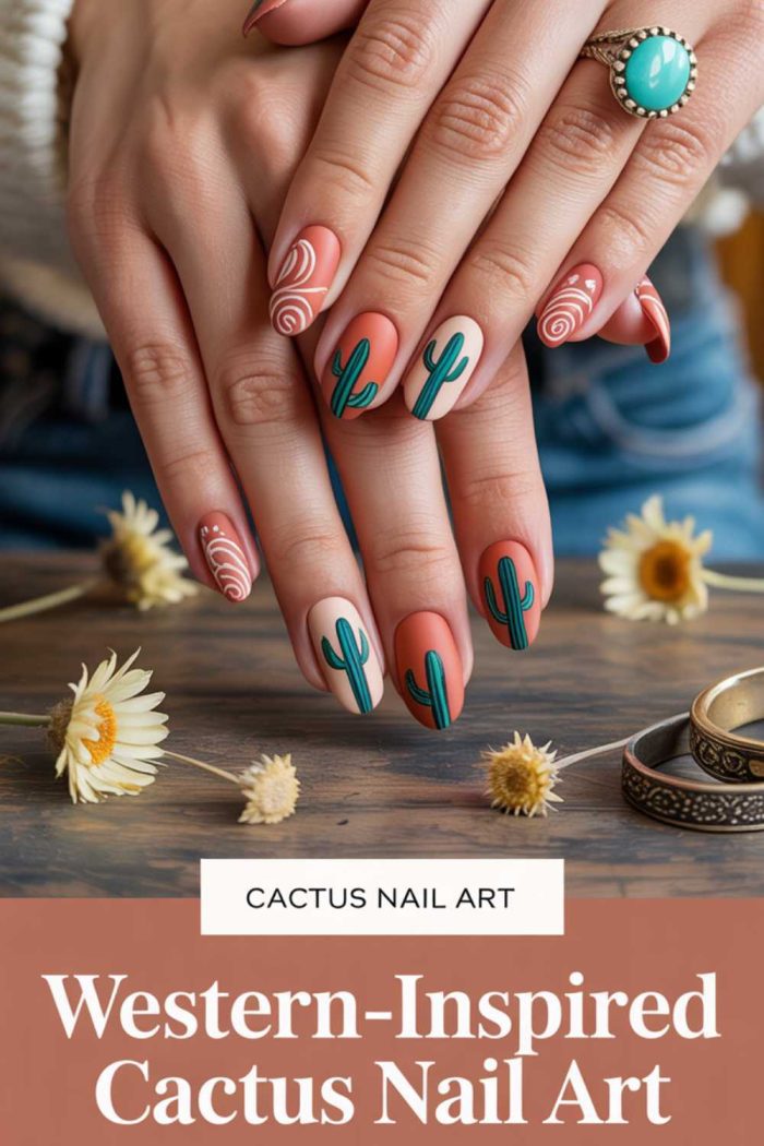 15 Simple Cactus Nail Art Designs for Plant Lovers